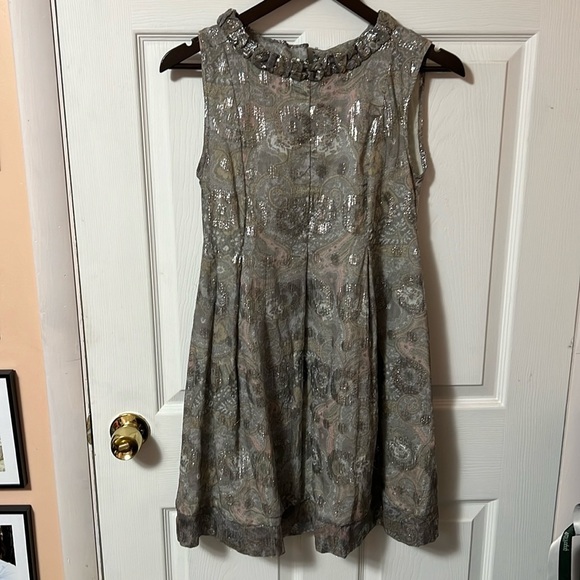 Marc Jacobs | Dresses | Marc Jacobs Metallic Paisley Print W Ruffle ...
